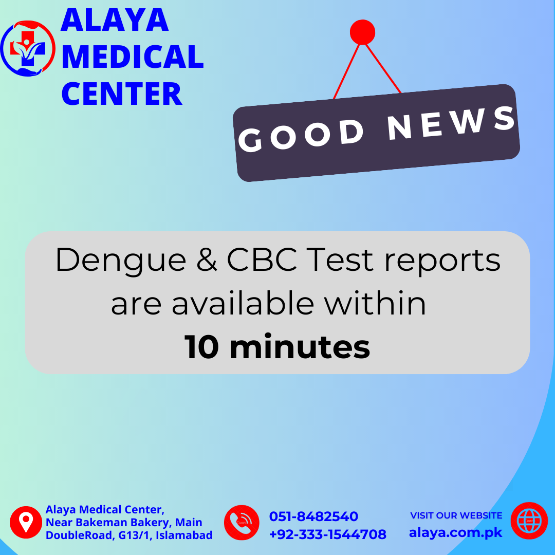 Dengue & CBC test reports available within 10 minutes – Alaya